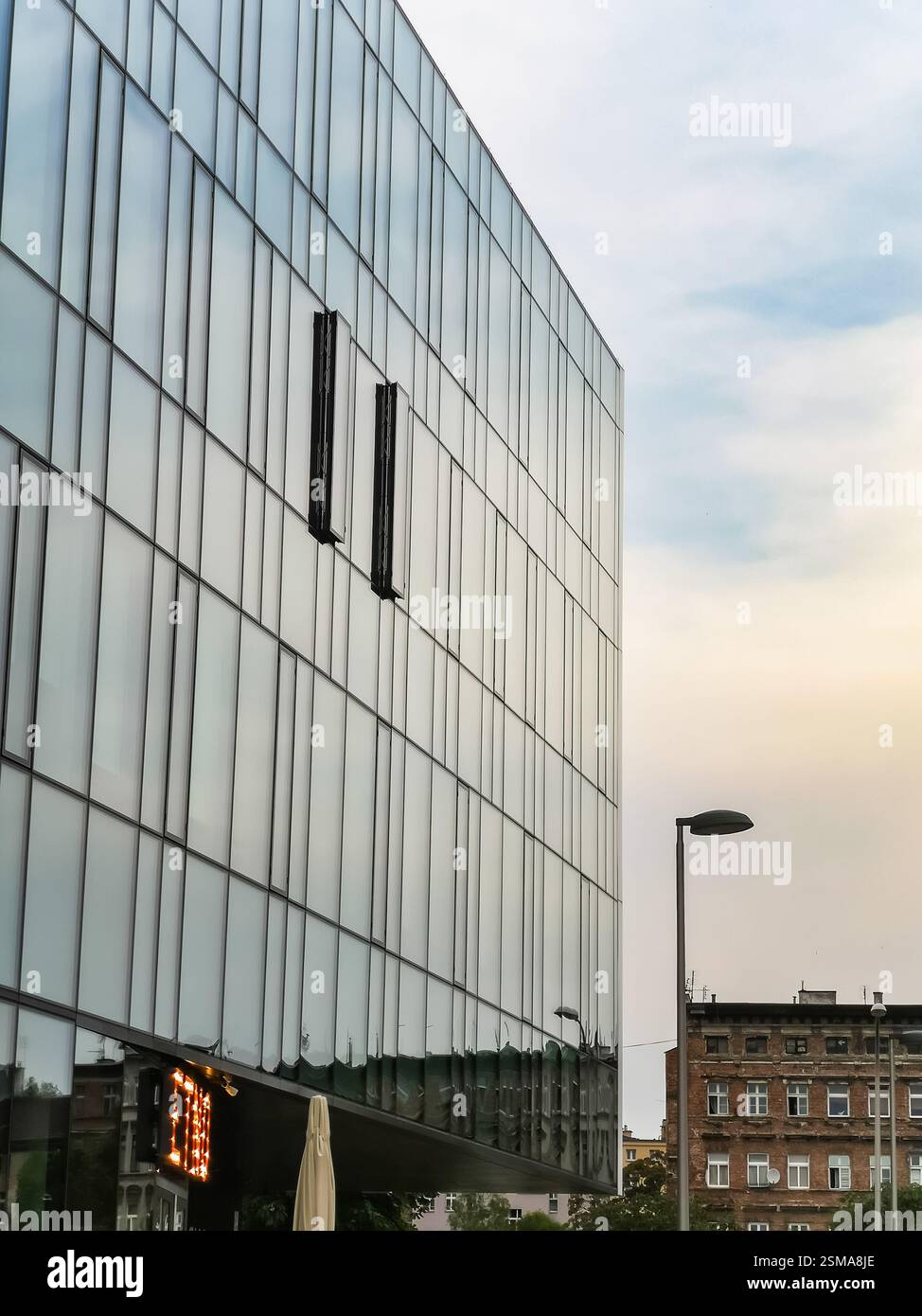 Wroclaw, Poland - July 10 2024: Glass facade of Medicus Clinic building ...