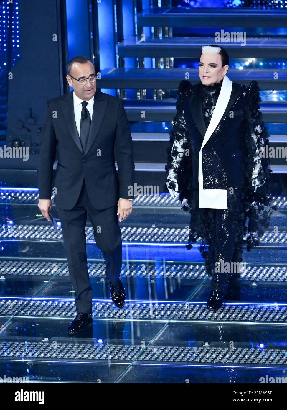 Sanremo, 75th Italian Song Festival 2025 - Second Evening. In the photo ...