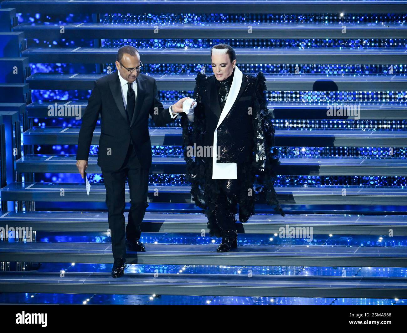 Sanremo, 75th Italian Song Festival 2025 - Second Evening. In the photo ...