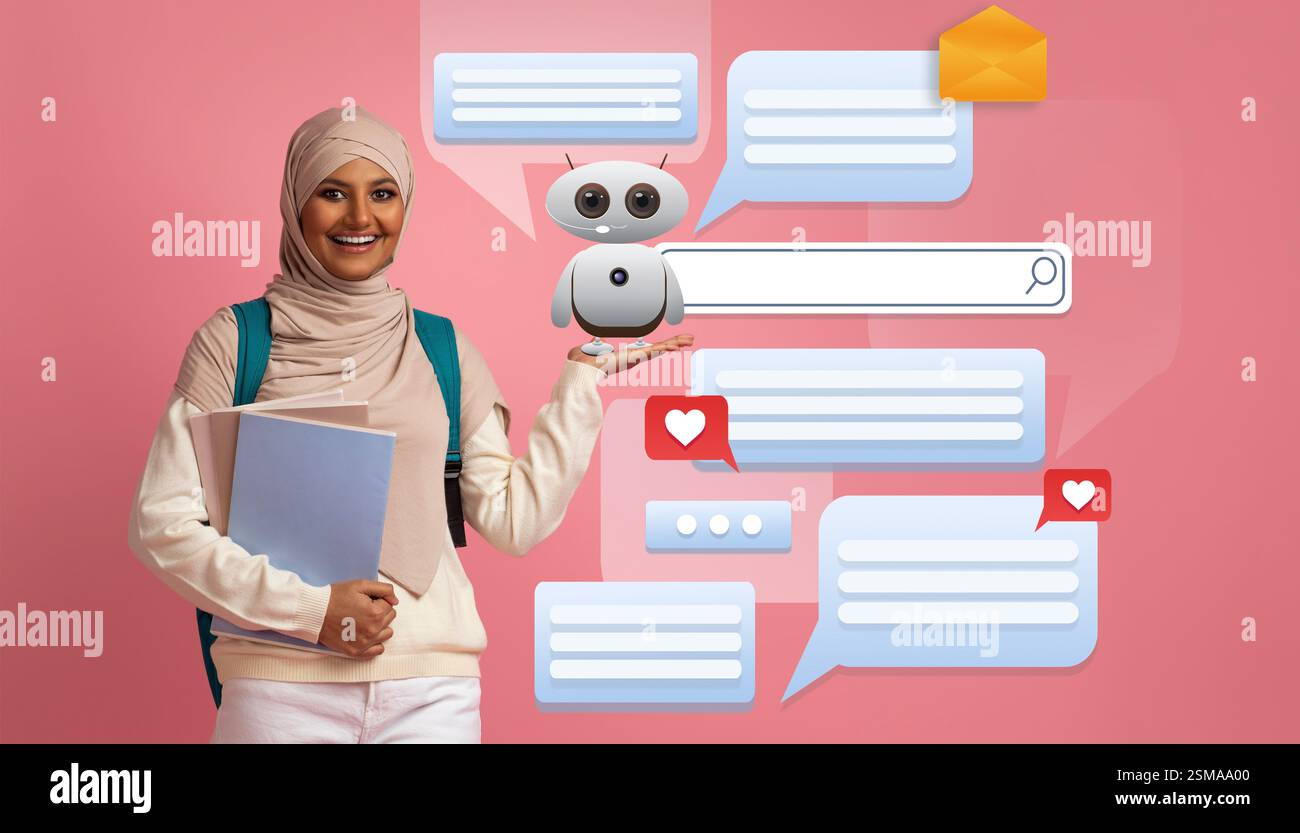 Empowering Learning Through Ai Assistance In Modern Education Stock