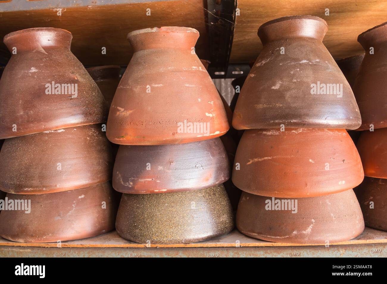Clay mortar placed on the market Stock Photo - Alamy