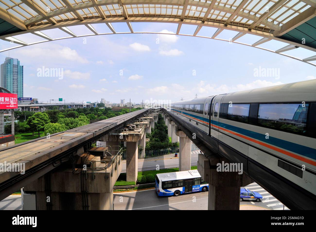 The Maglev train in Shanghai, China Stock Photo - Alamy