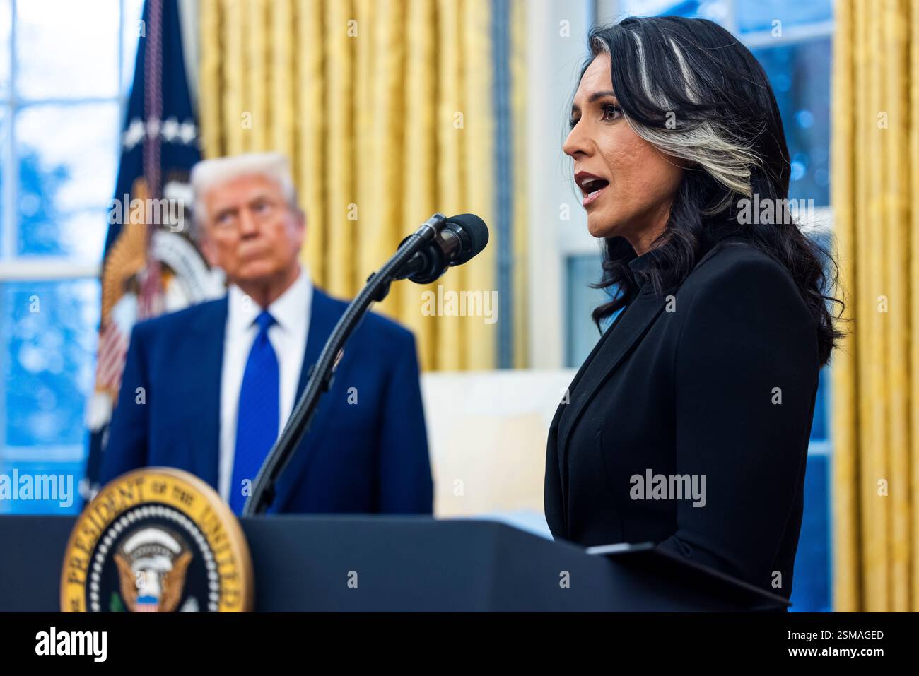 Washington, DC, USA. 12th Feb, 2025. Tulsi Gabbard, Director of ...