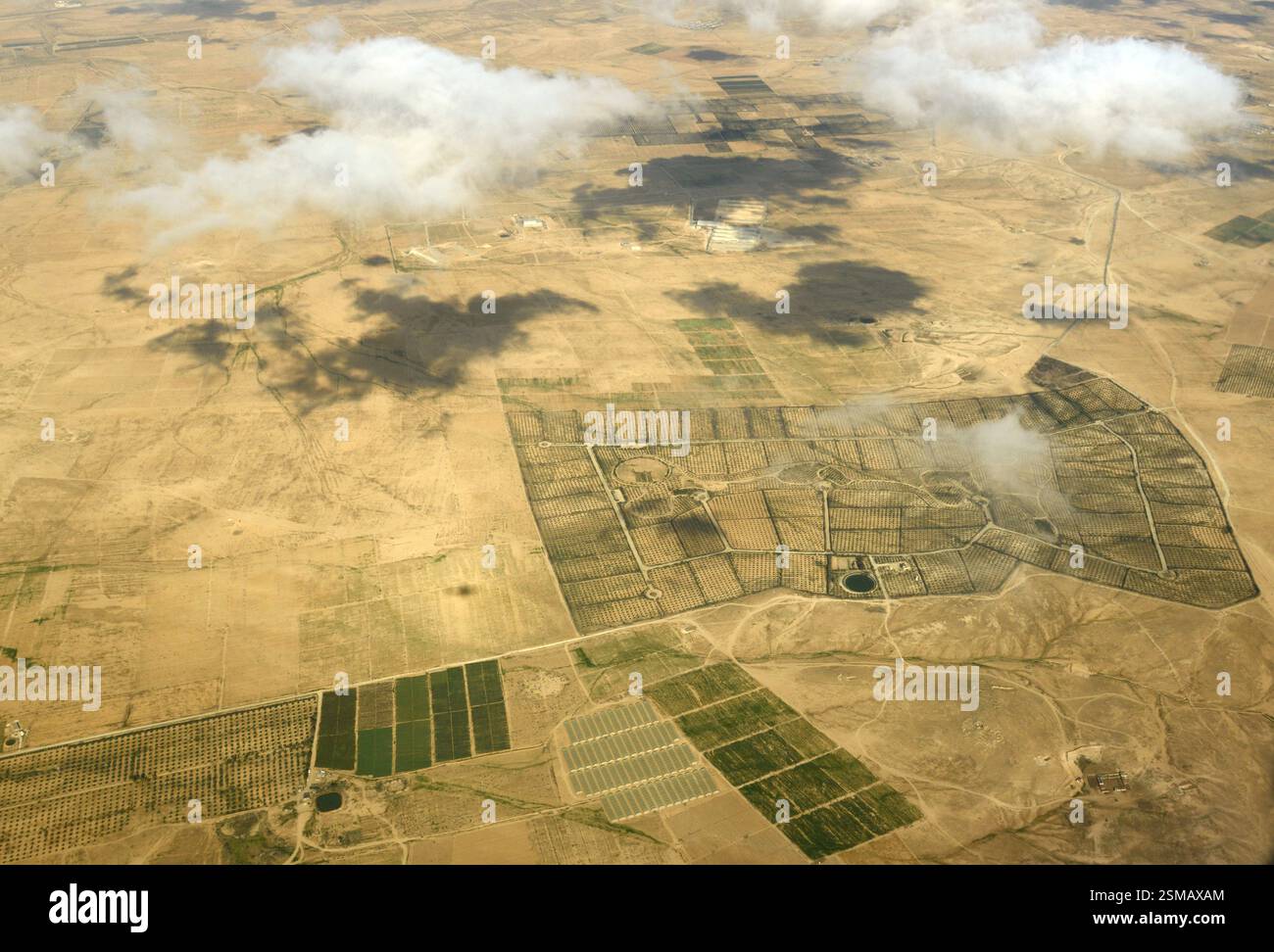Aerial view of agricultural farmlands in Jordan Stock Photo - Alamy