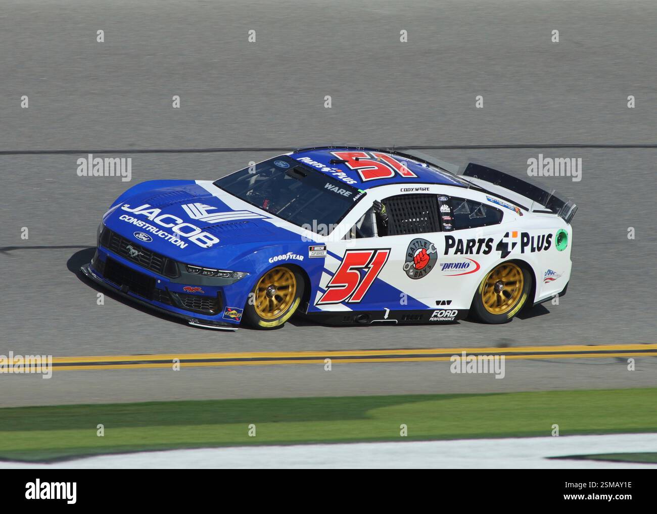 DAYTONA BEACH, FL - FEBRUARY 12: Cody Ware (#51 Rick Ware Racing Ford ...