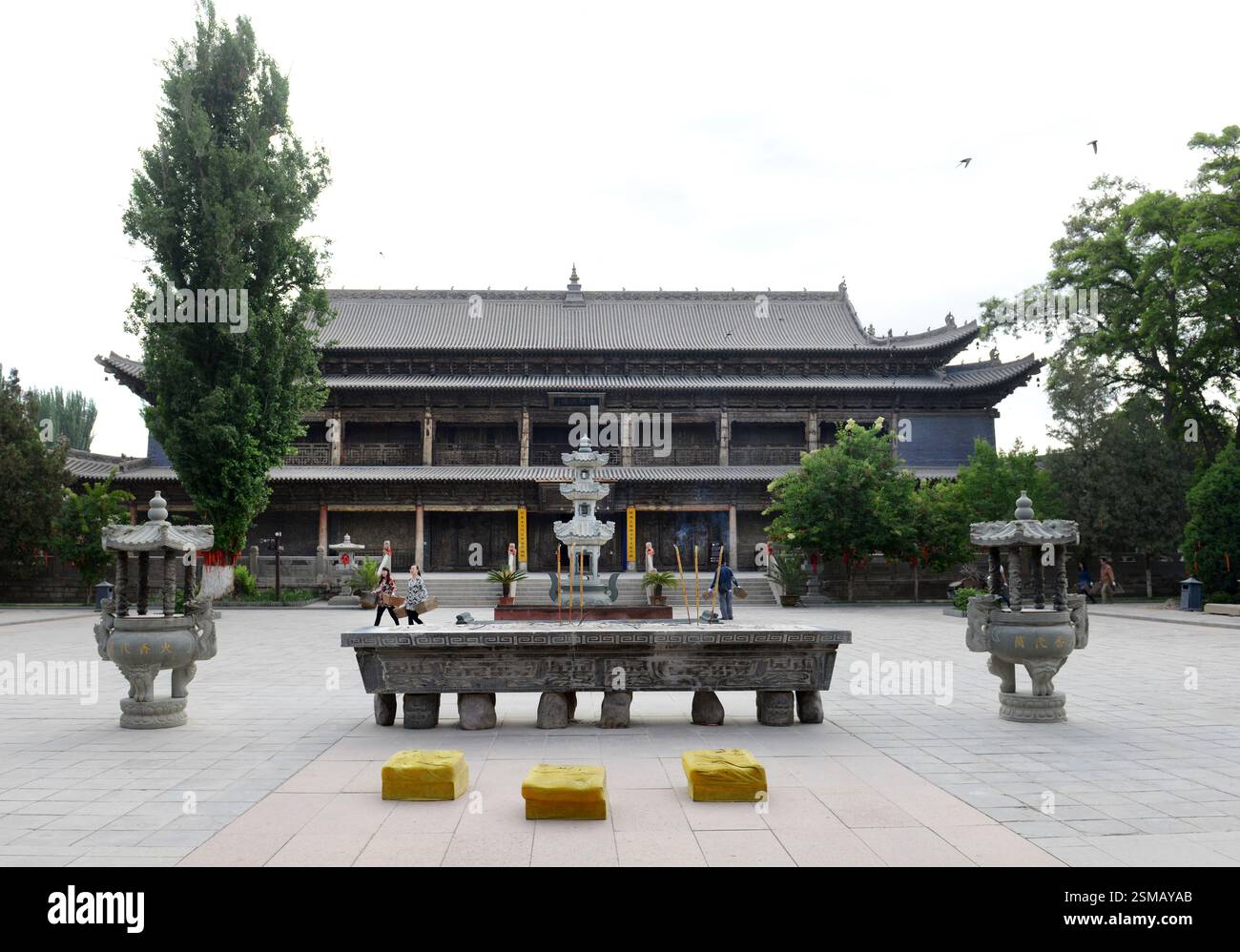 The Dafo Buddhist temple in Zhangye, Gansu province, China Stock Photo ...