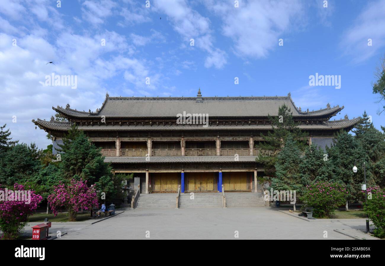 The Dafo Buddhist temple in Zhangye, Gansu province, China Stock Photo ...