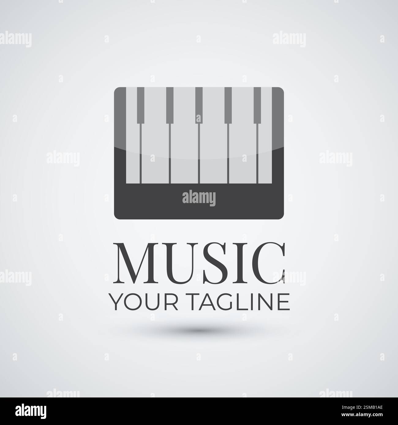 Piano logo design template icon Stock Vector Image & Art - Alamy