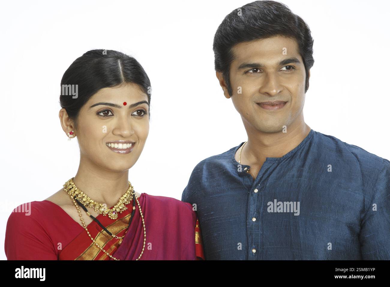 Rich rural farmer and his wife standing close to each other MR#743A ...