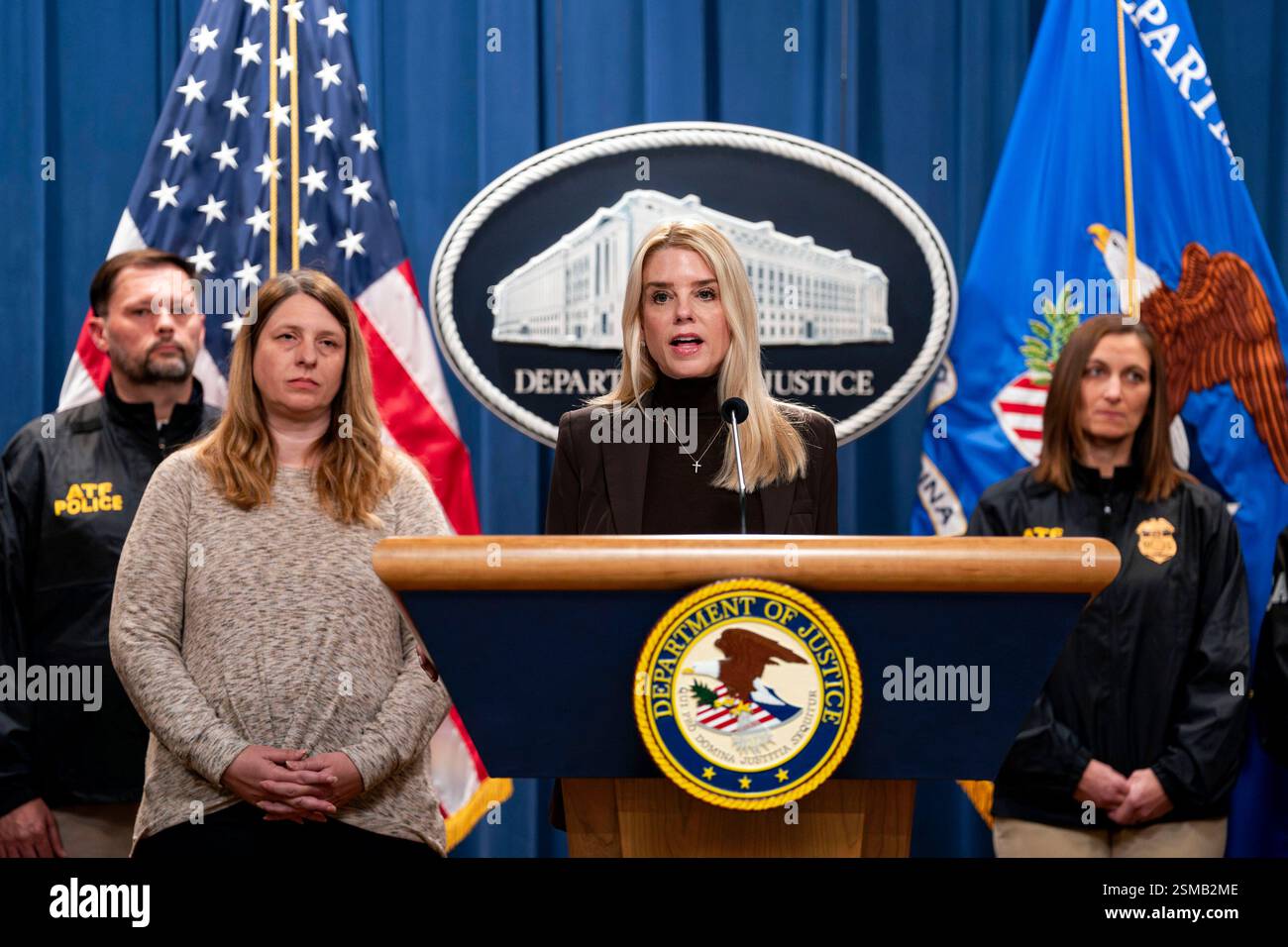 Washington, United States. 12th Feb, 2025. Attorney General Pam Bondi ...