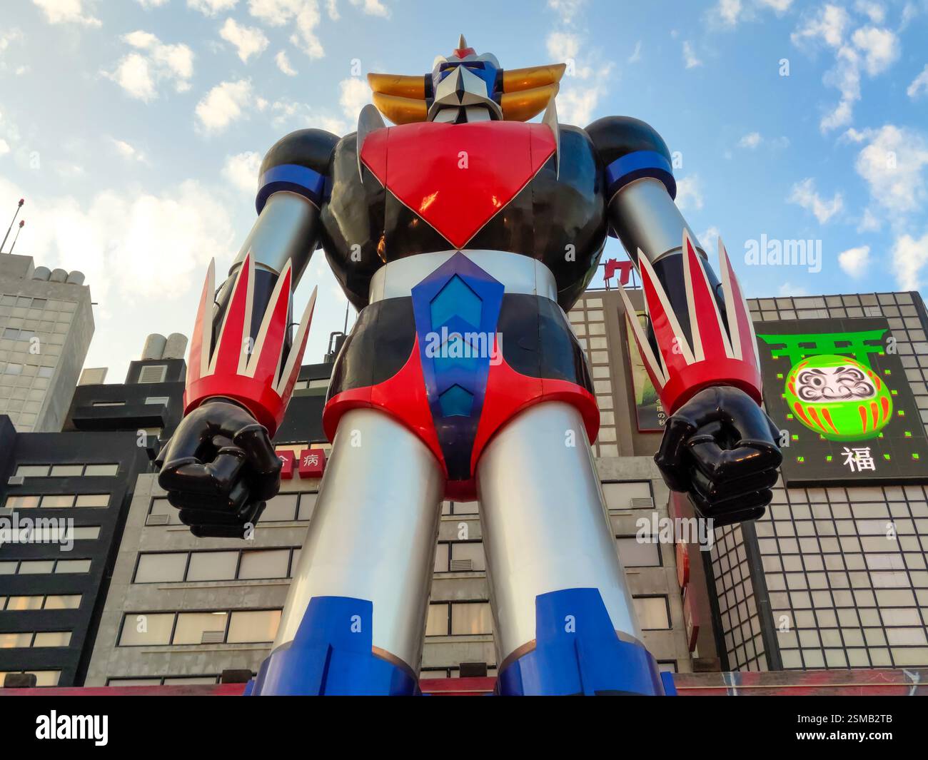 Riyadh,Saudi Arabia-Dec 25, 2025:Imposing Grendizer robot statue on ...