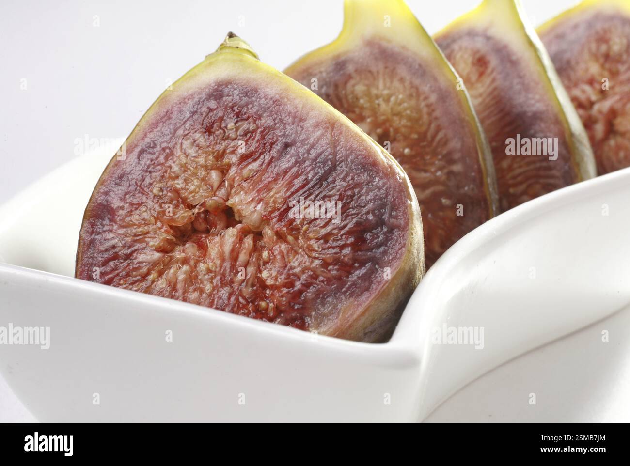Fruit, Figs Ficus Carica Anjir two cut in four halve kept in s shape ...