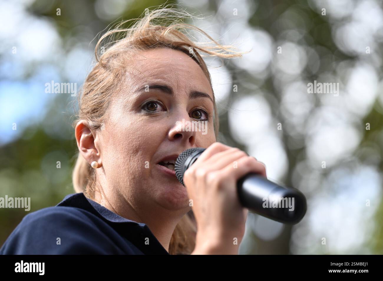 Sydney, Australia. 13th Feb, 2025. O'bray Smith, President NSW midwives ...