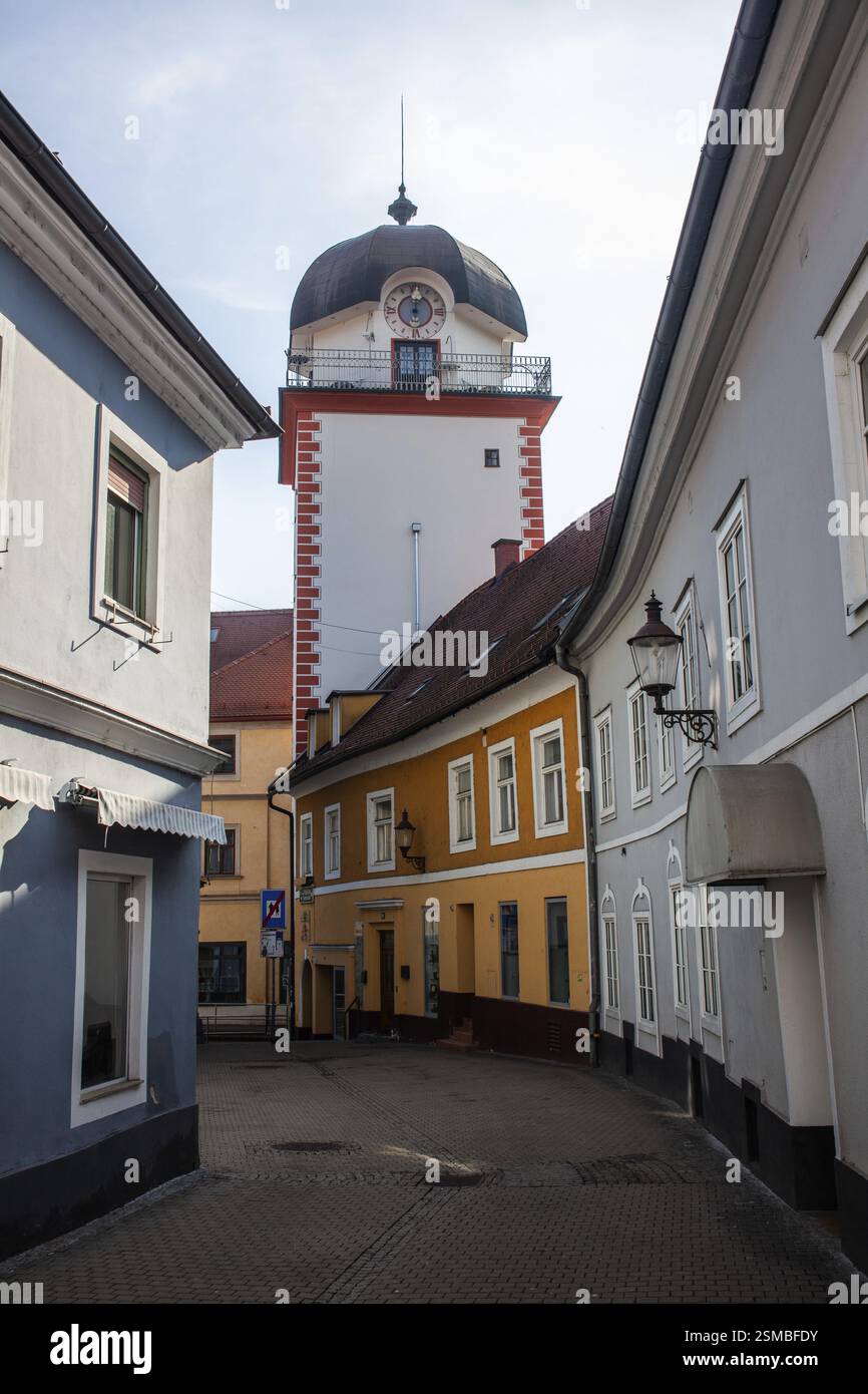 Schwammerlturm, historic toll tower from the Middle Ages, old town ...