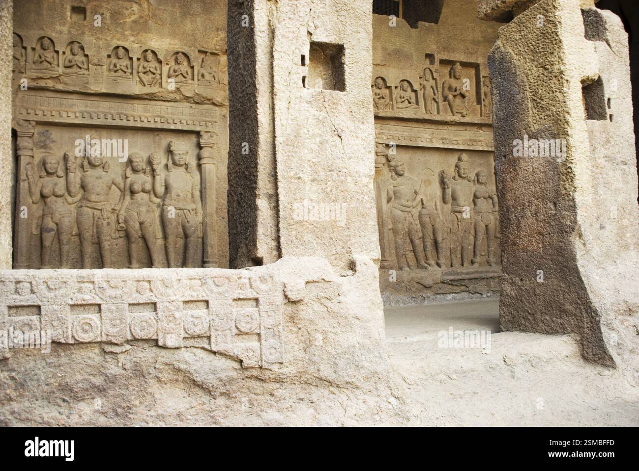 Buddhist Kanheri caves Krishanagiri at Sanjay Gandhi National Park ...