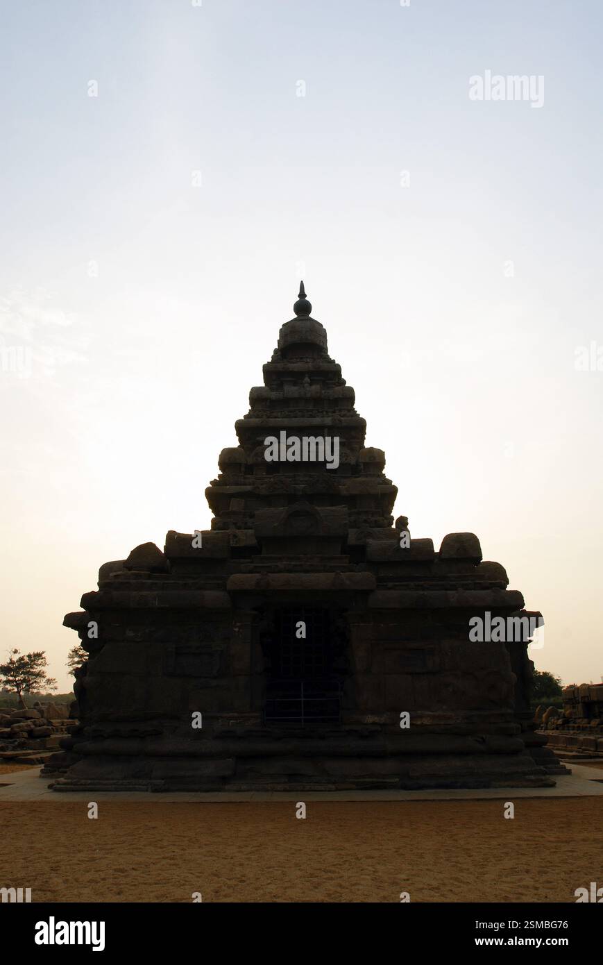 Shore Temple in Mahabalipuram is one of the oldest temple in standing ...