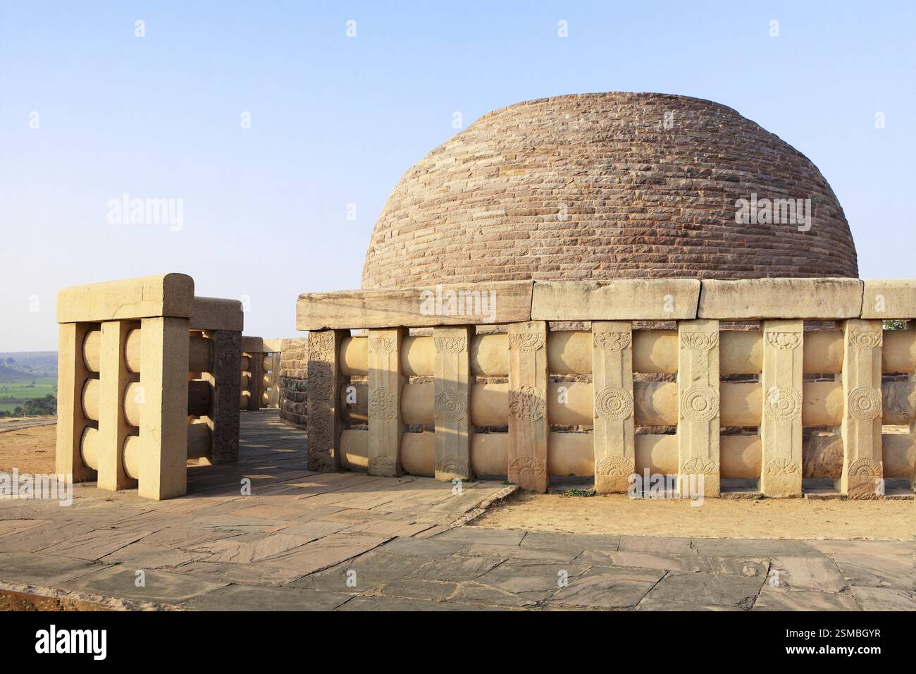 Stupa 2 built by sunga in 2nd century BC representations of Buddha ...