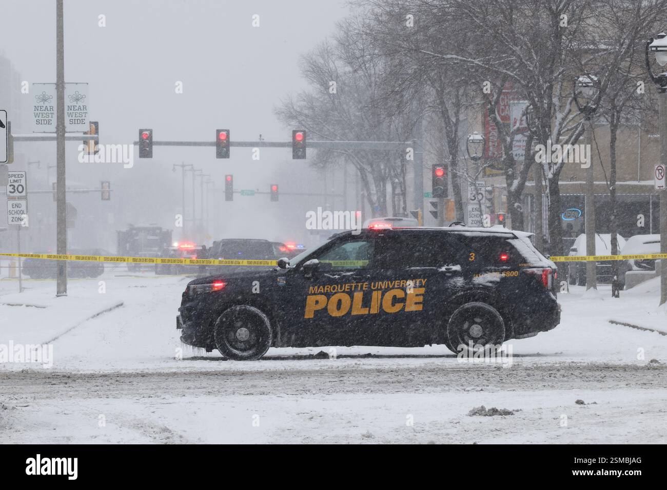 Milwaukee, Wisconsin, USA. 12th Feb, 2025. Marquette University Police ...