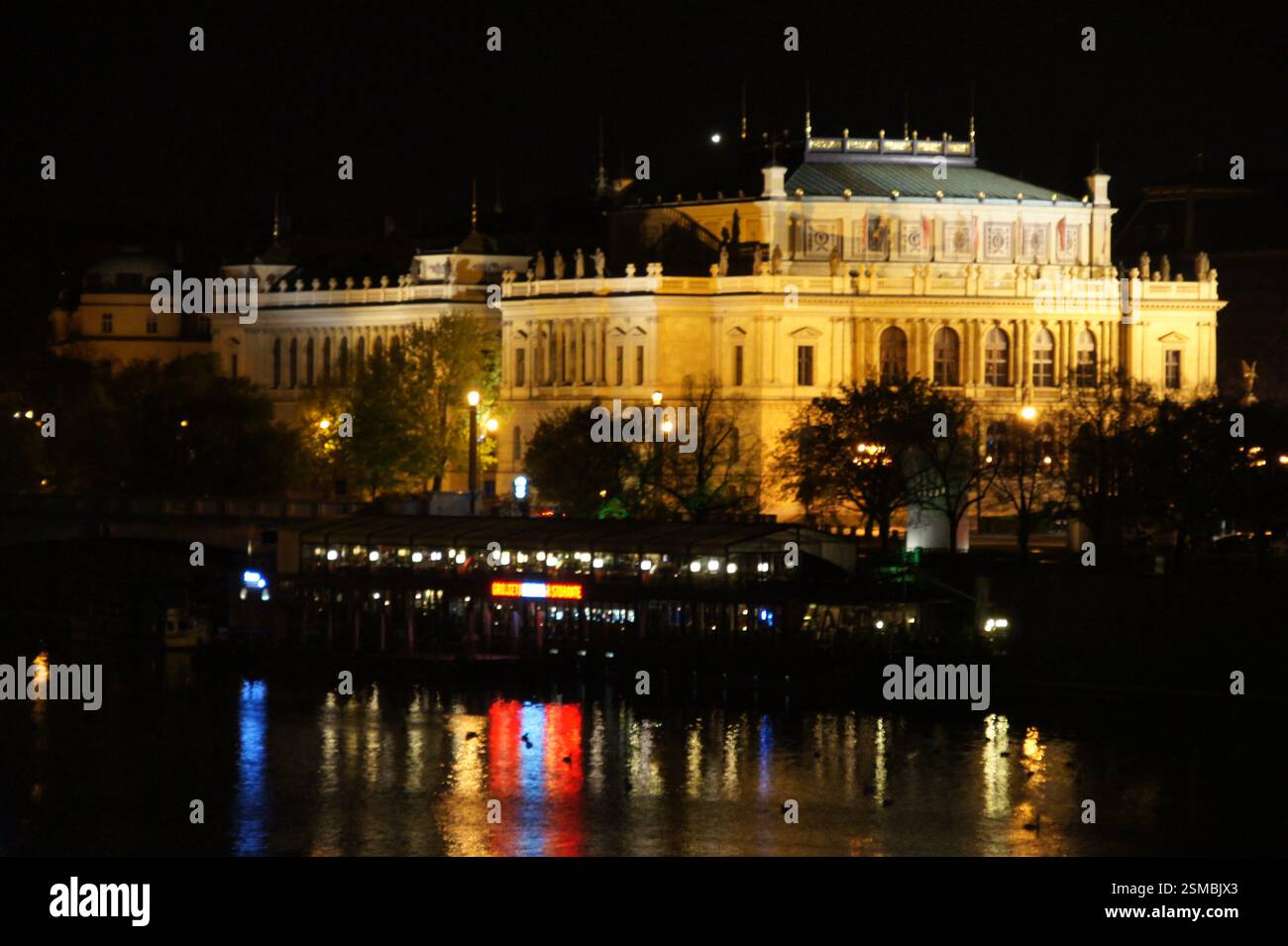 Rudolfinum, a neoclassical concert hall on the Vltava River in the ...