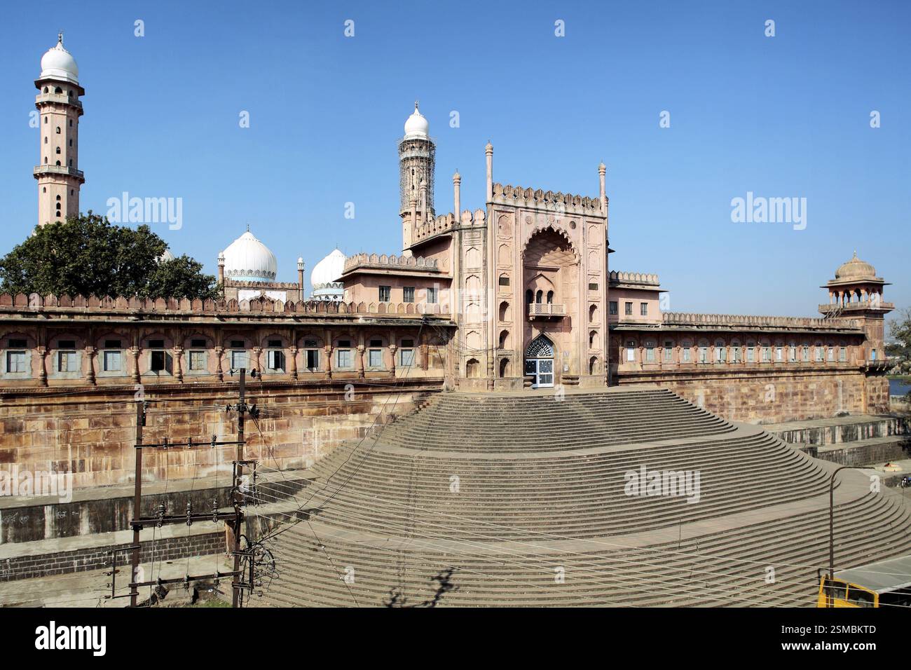 View from road side of Taj-ul masjid built in 1868 by Shah Jahan begum ...