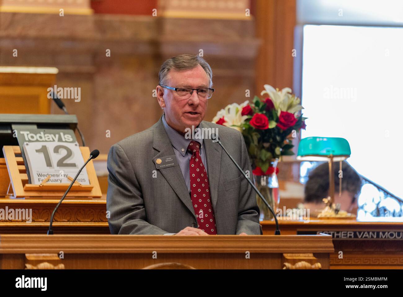 Denver, Colorado, USA. 12th Feb, 2025. State Sen. Mark Baisley, R ...