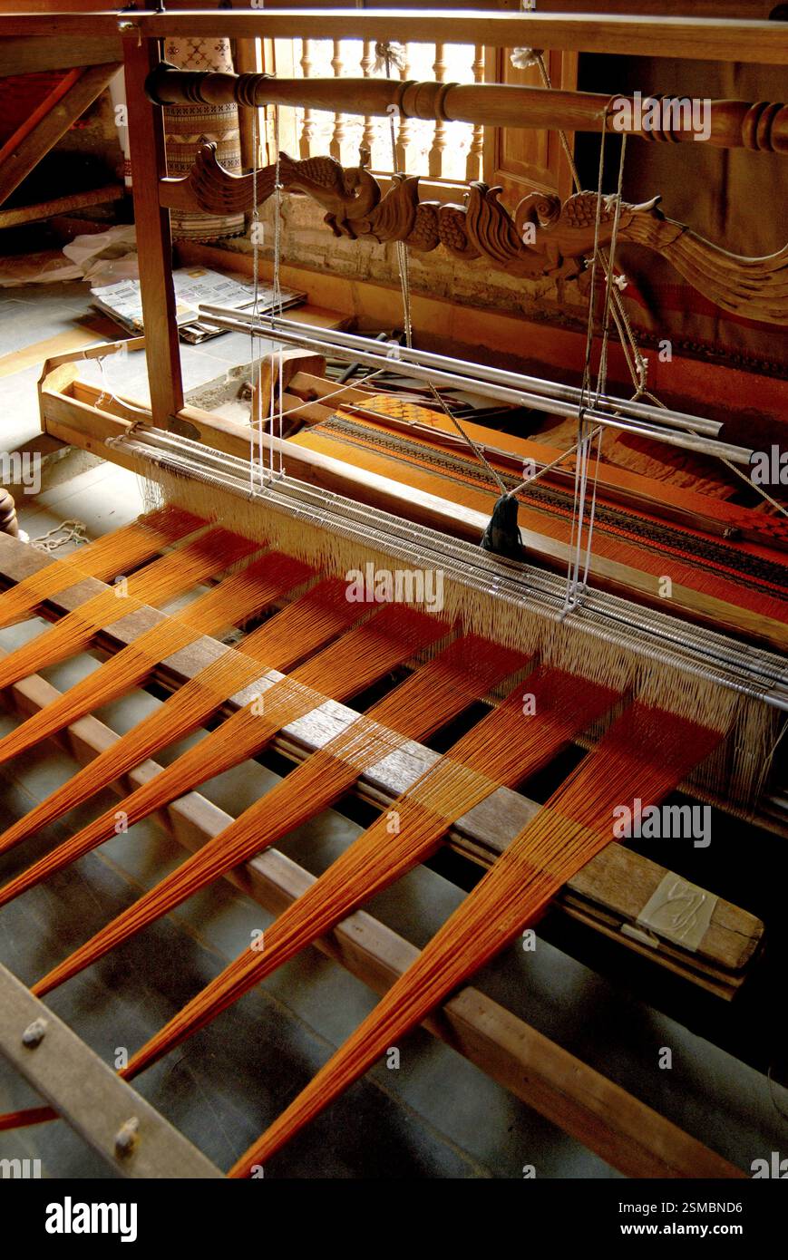 Handloom weaving, Bhuj, Kutch, Gujarat, India, Asia Stock Photo - Alamy