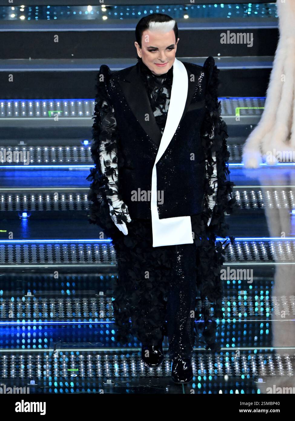 Sanremo, Italy. 13th Feb, 2025. Second Evening. In the photo Cristiano ...