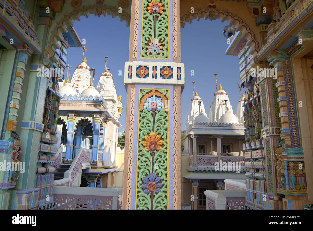 Decorative pillar of Jain temple of Jakhau, Jakhau, Kutch, Gujarat ...