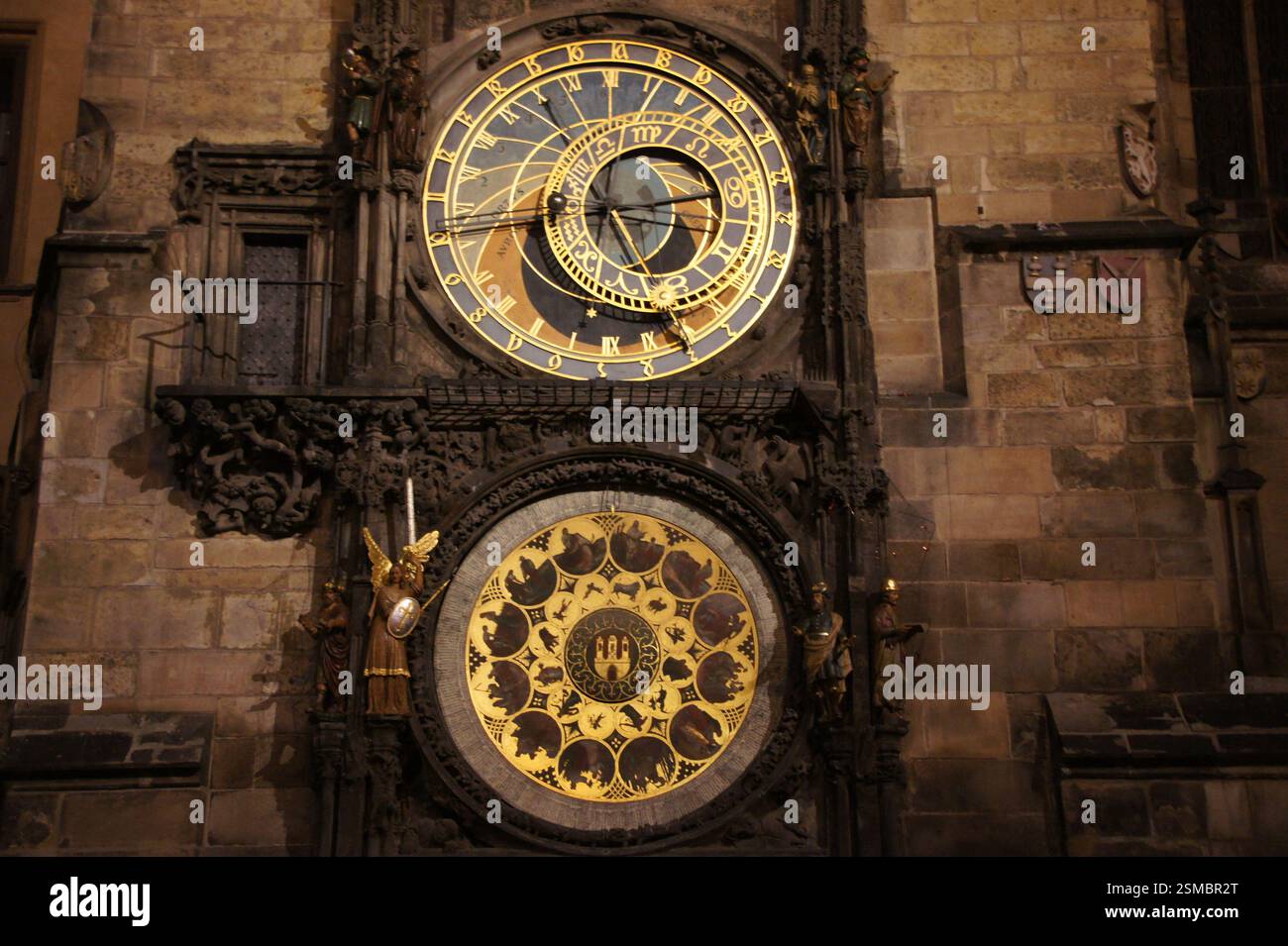 Prague Astronomical Clock, a medieval masterpiece adorned with zodiac ...