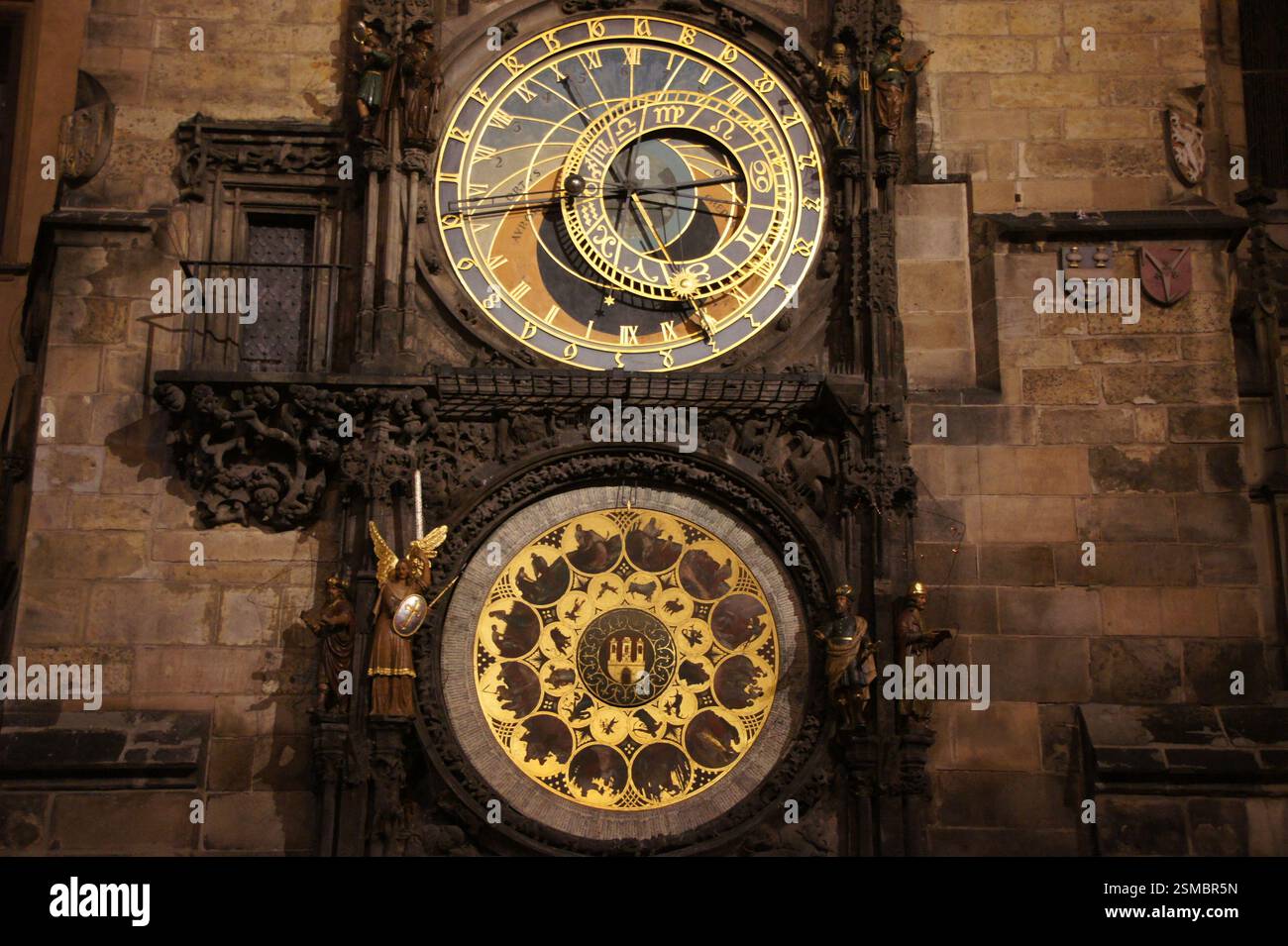 Prague Astronomical Clock, a medieval masterpiece adorned with zodiac ...