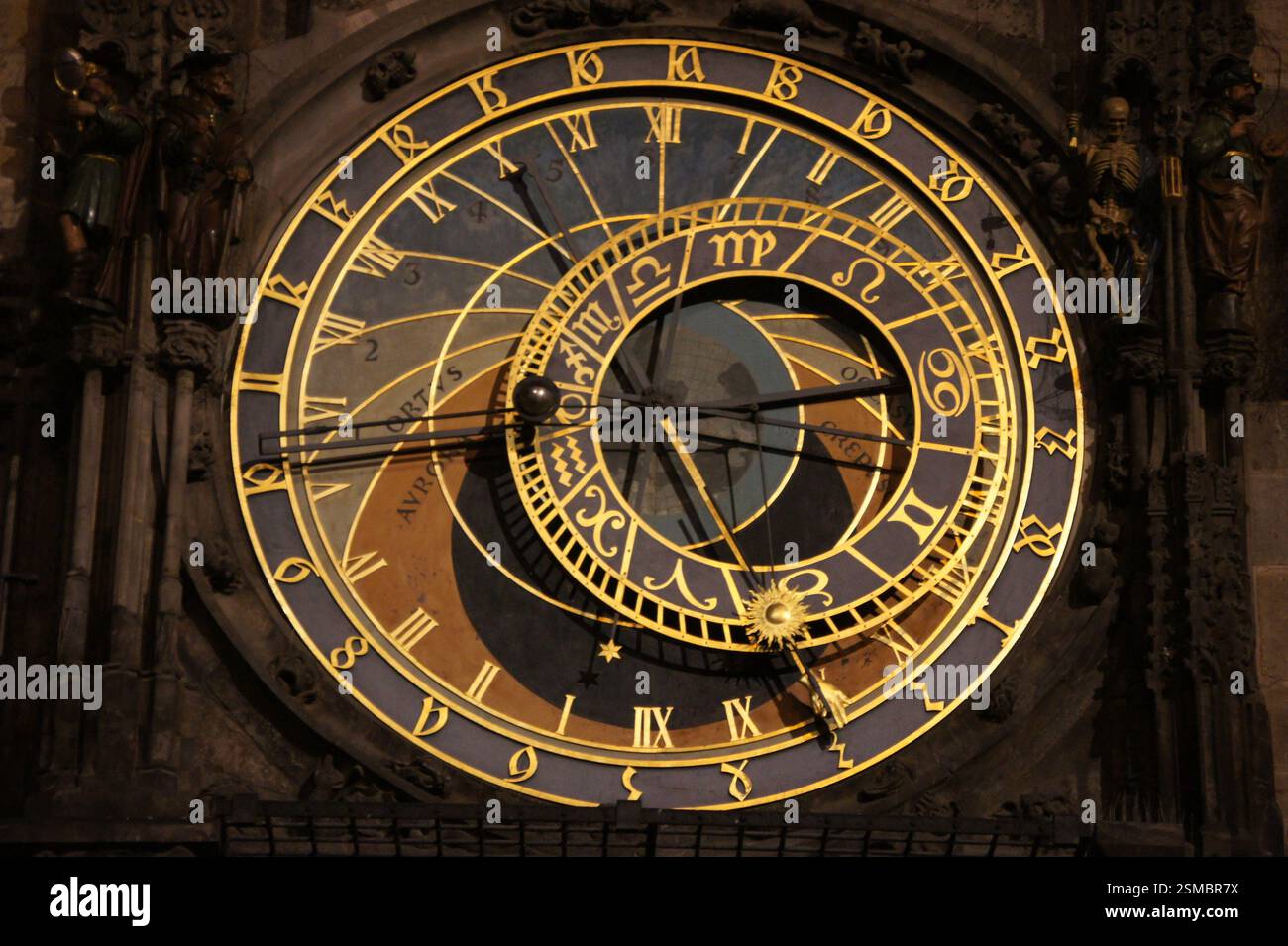 Prague Astronomical Clock, a medieval masterpiece adorned with zodiac ...