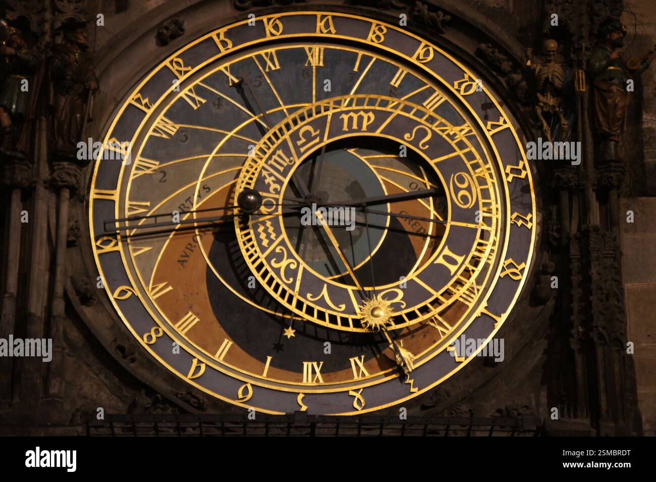 Prague Astronomical Clock, a medieval masterpiece adorned with zodiac ...