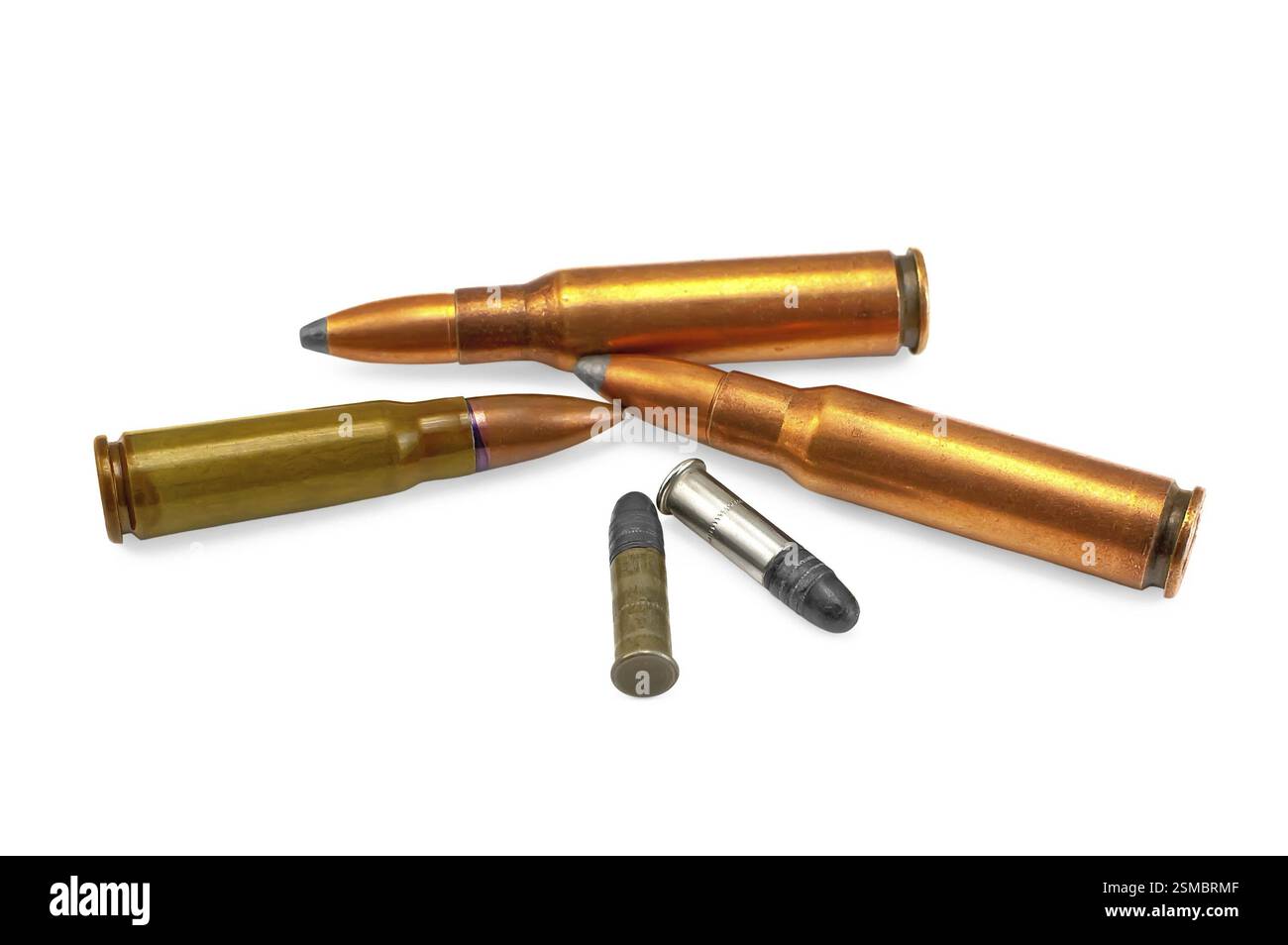 Three bullets for the automatic weapons and two for small-bore rifle ...