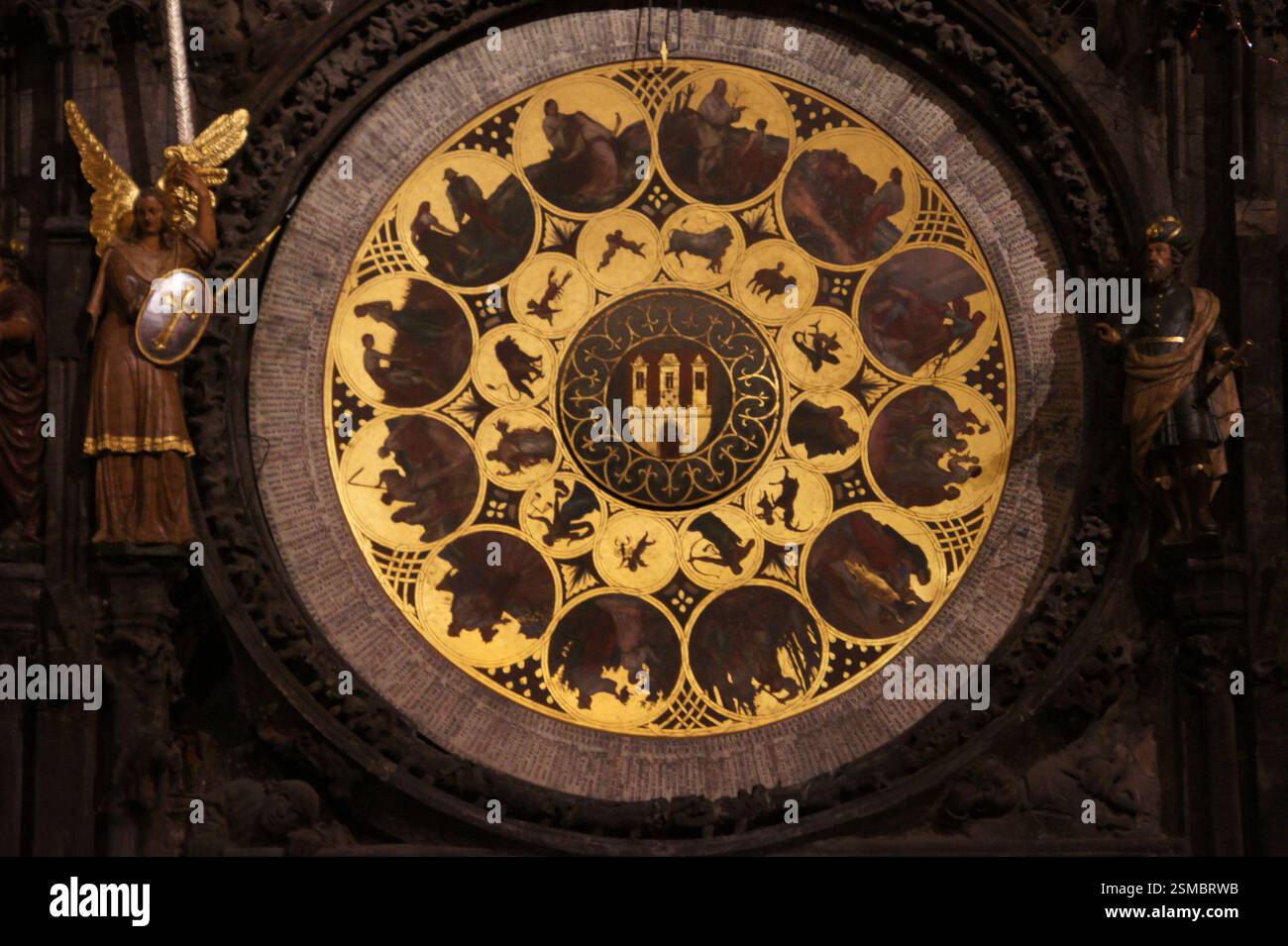 Prague Astronomical Clock, a medieval masterpiece adorned with zodiac ...
