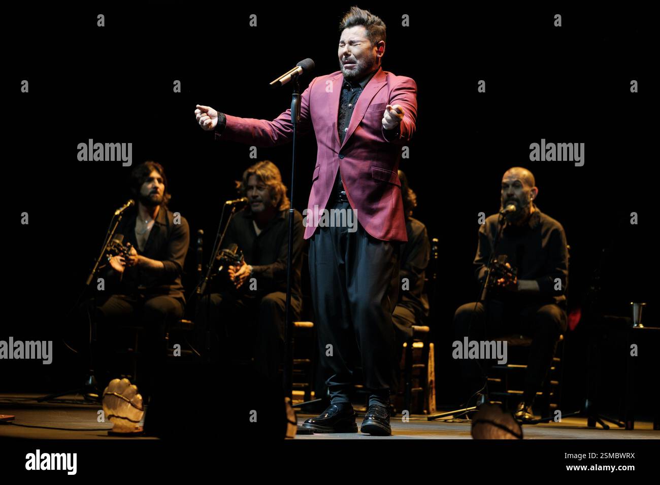 he singer Miguel Poveda actua during a concert at Inverfest the Teatro ...