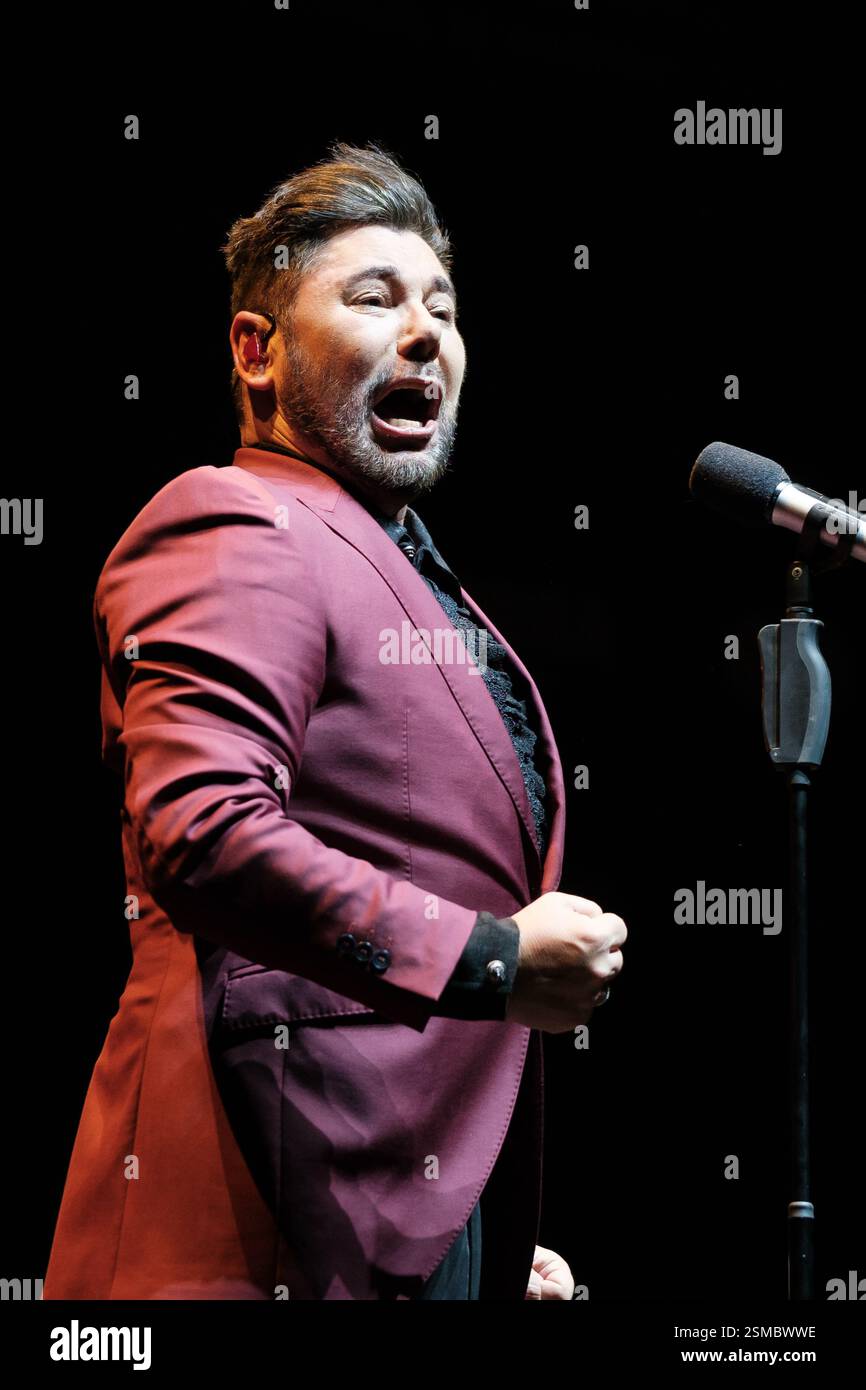 he singer Miguel Poveda actua during a concert at Inverfest the Teatro ...