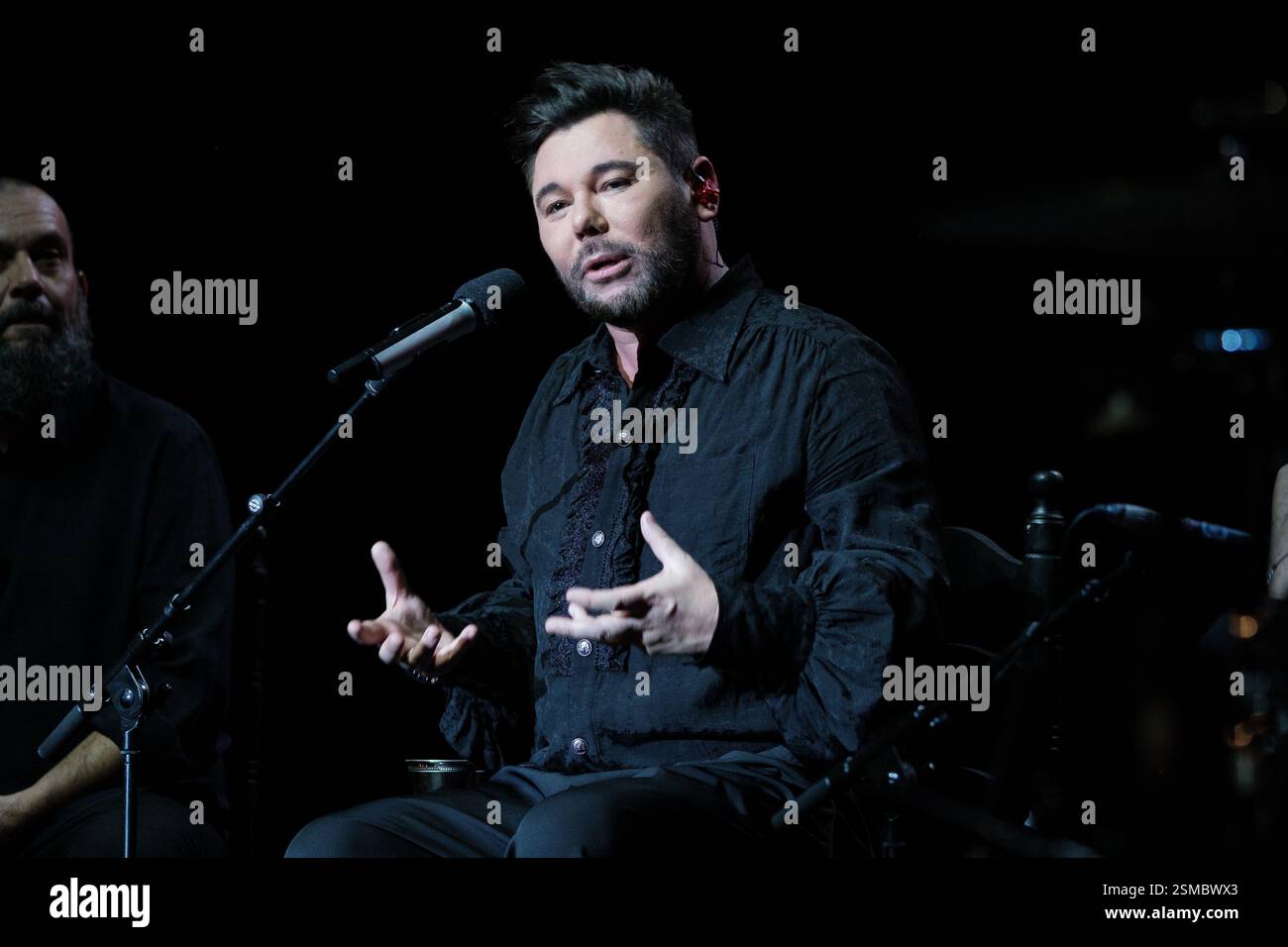 he singer Miguel Poveda actua during a concert at Inverfest the Teatro ...