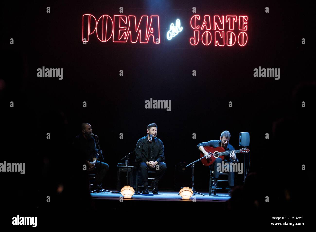 he singer Miguel Poveda actua during a concert at Inverfest the Teatro ...