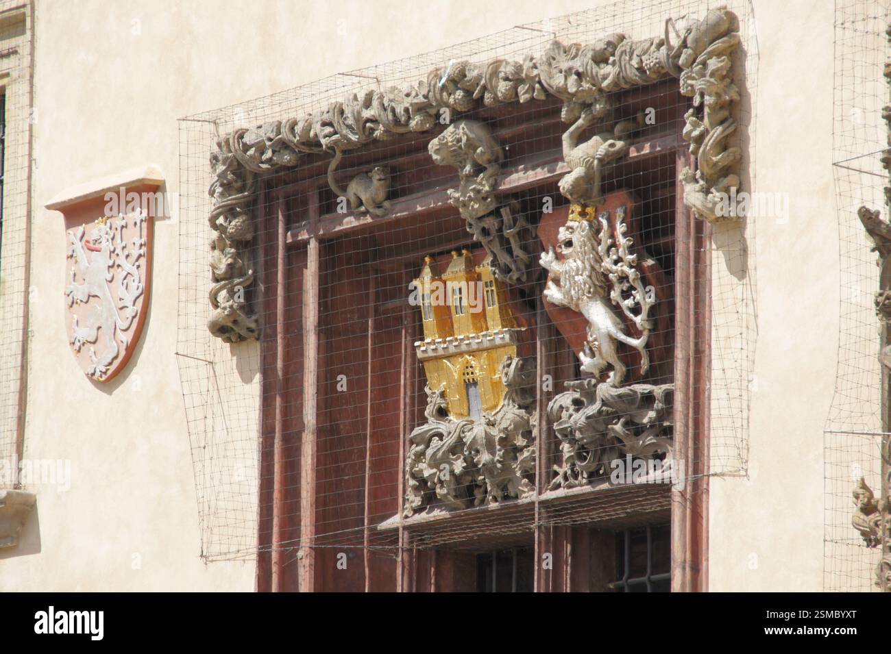 Staroměstská radnice, Old Town Hall, Prague. Architectural detail with ...