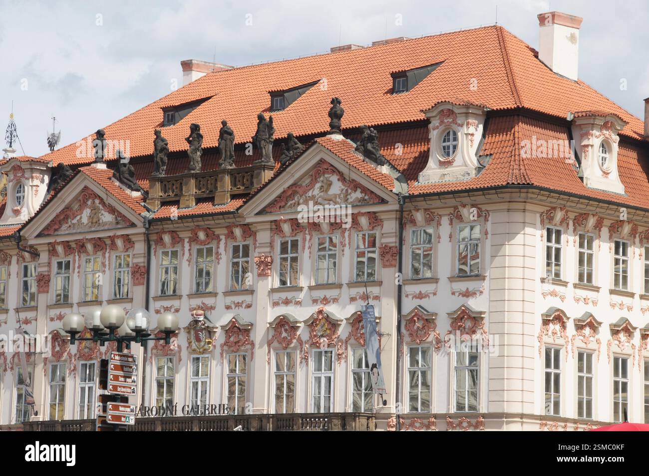 Golz-Kinsky Palace, National Gallery in Prague. Baroque architecture ...