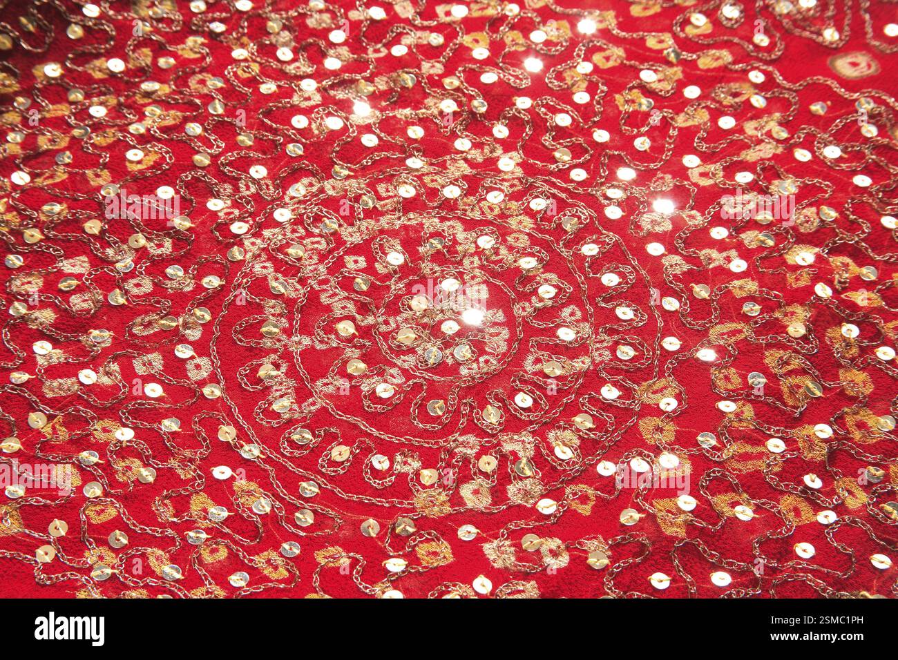 Concept, still life red chunari or cloth Stock Photo - Alamy