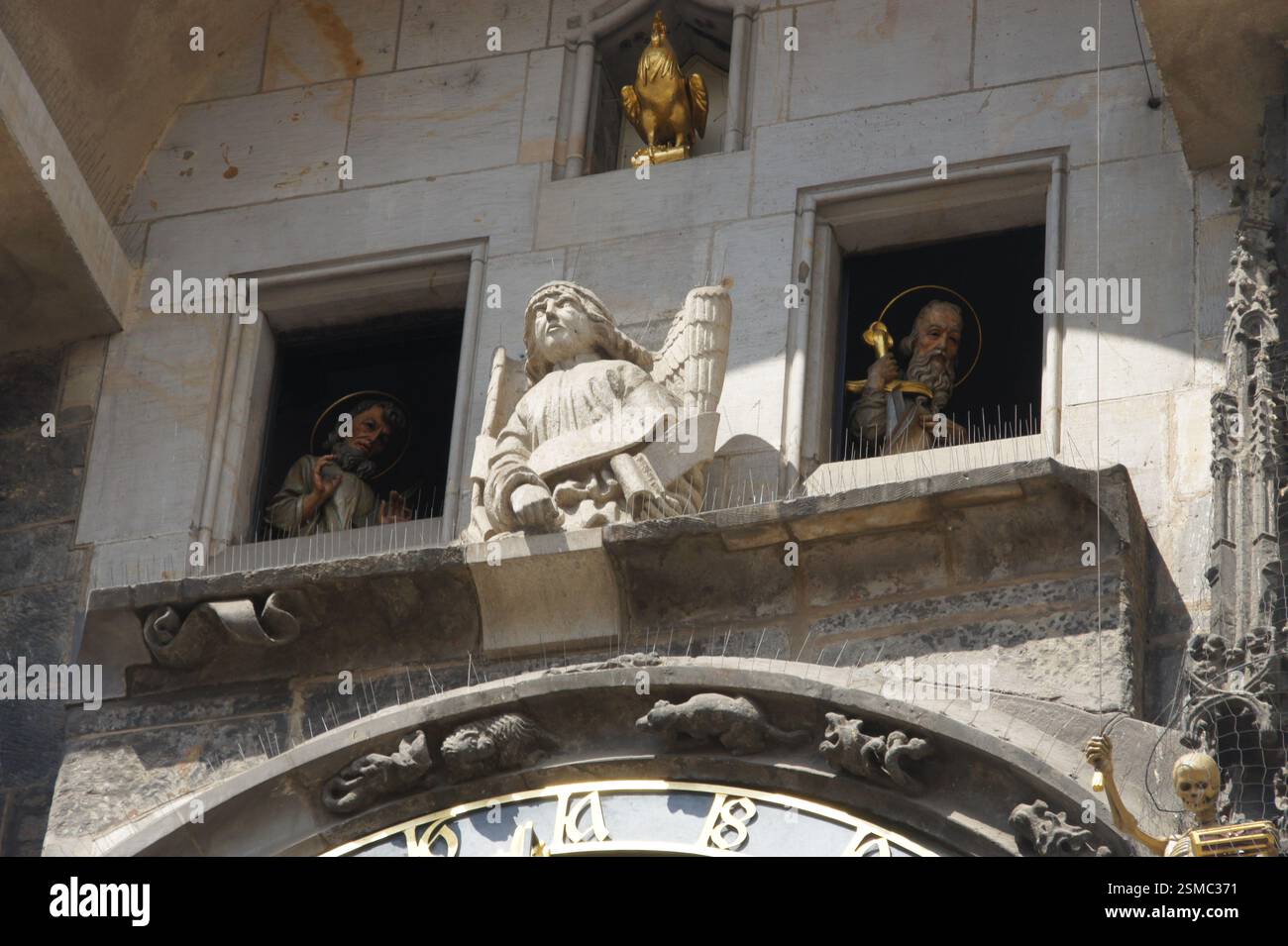 Prague Astronomical Clock. Medieval astronomical clock in Old Town ...