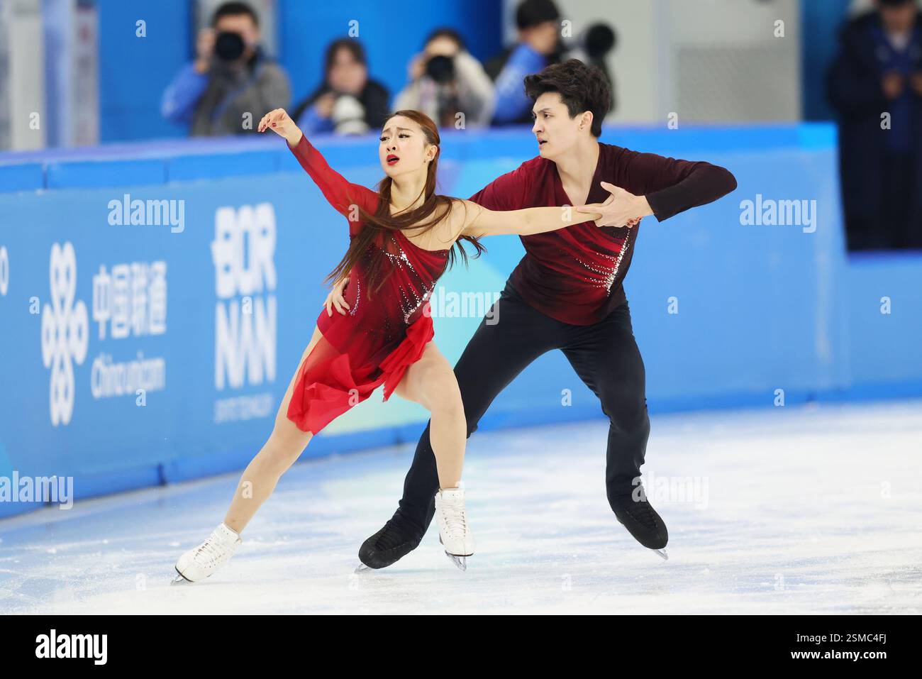 Harbin, China. 12th Feb, 2025. Ren Junfei & Xing Jianing (CHN) Figure ...
