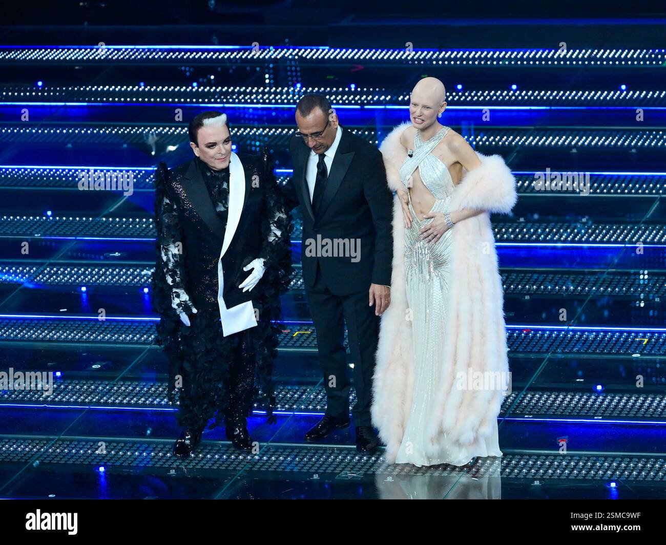 Sanremo, 75th Italian Song Festival 2025 - Second Evening. In the photo ...