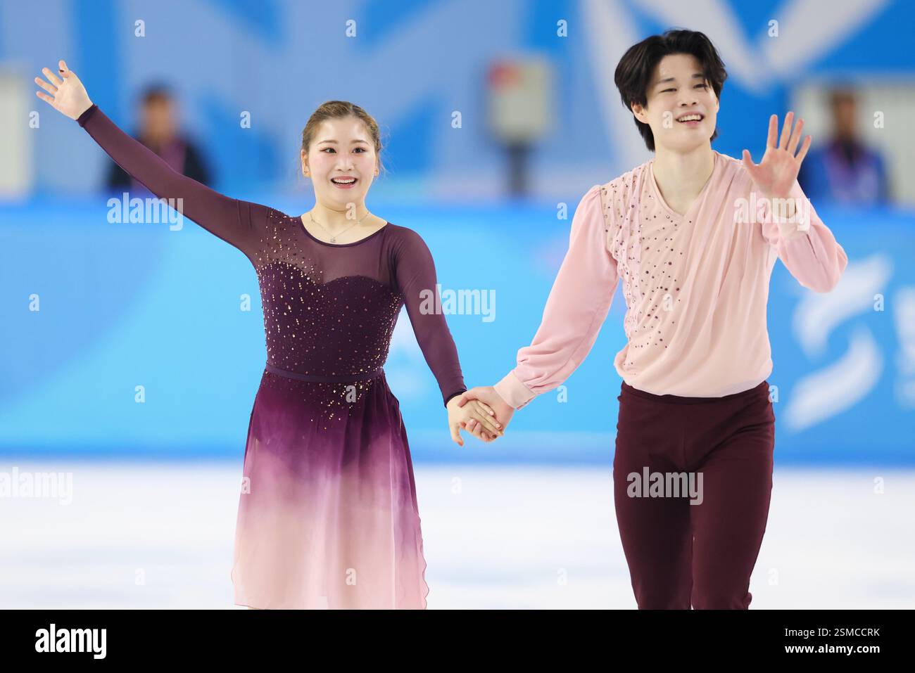 Harbin, China. 12th Feb, 2025. Azusa Tanaka & Shingo Nishiyama (JPN ...
