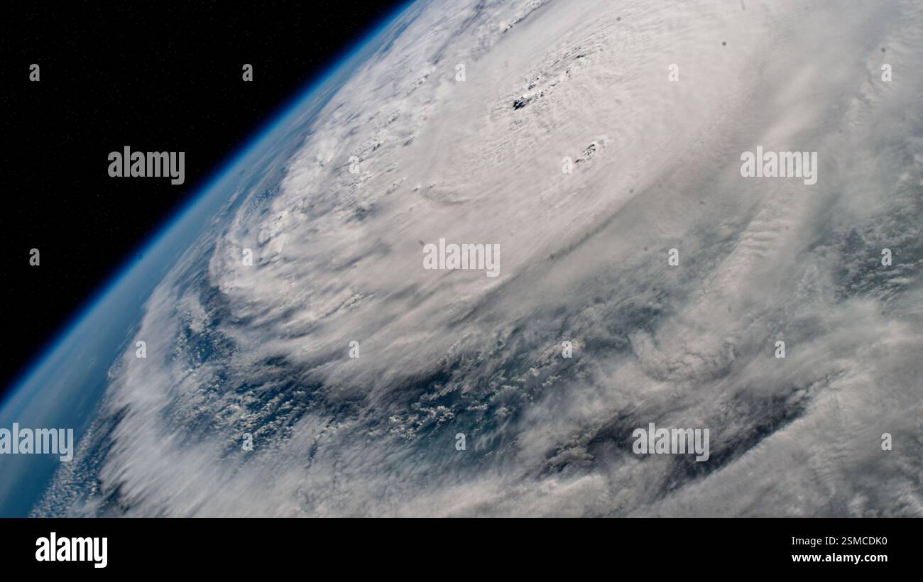 Earth Atmosphere. 8th Oct, 2024. Hurricane Milton category 4 storm over ...