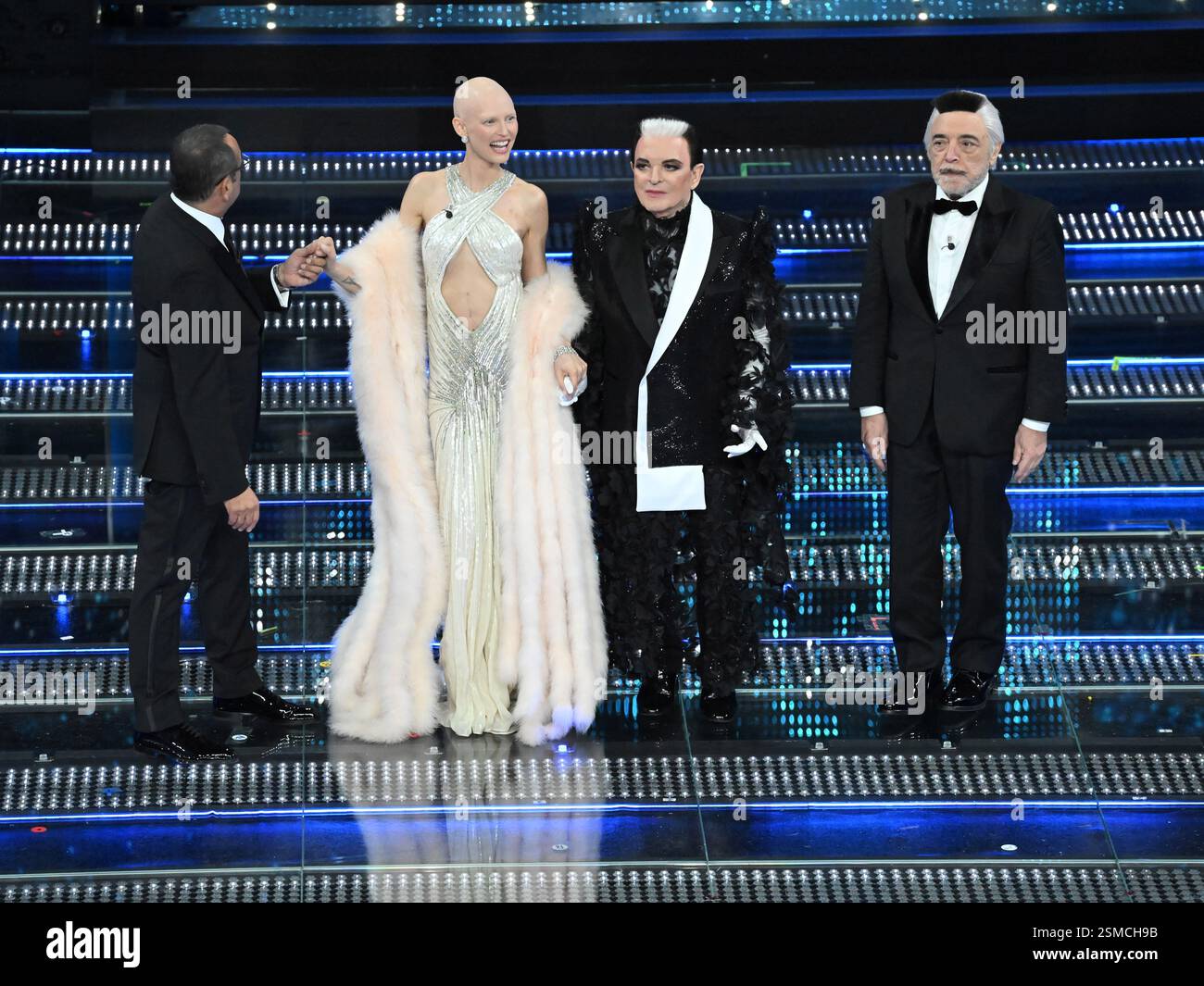 Sanremo, Italy. 13th Feb, 2025. Second Evening. In the photo Carlo ...