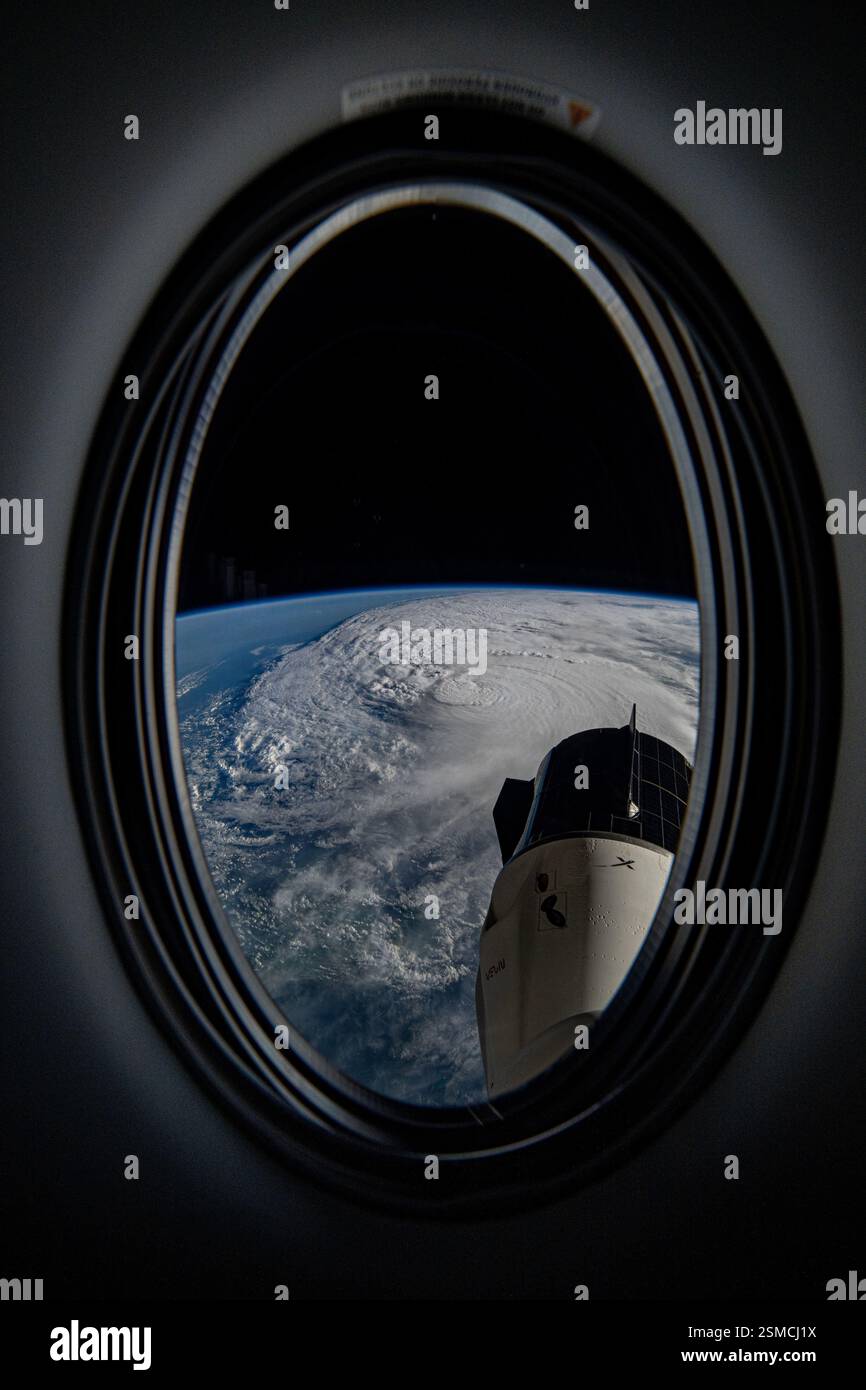 Earth Atmosphere. 8th Oct, 2024. Hurricane Milton category 4 storm over ...