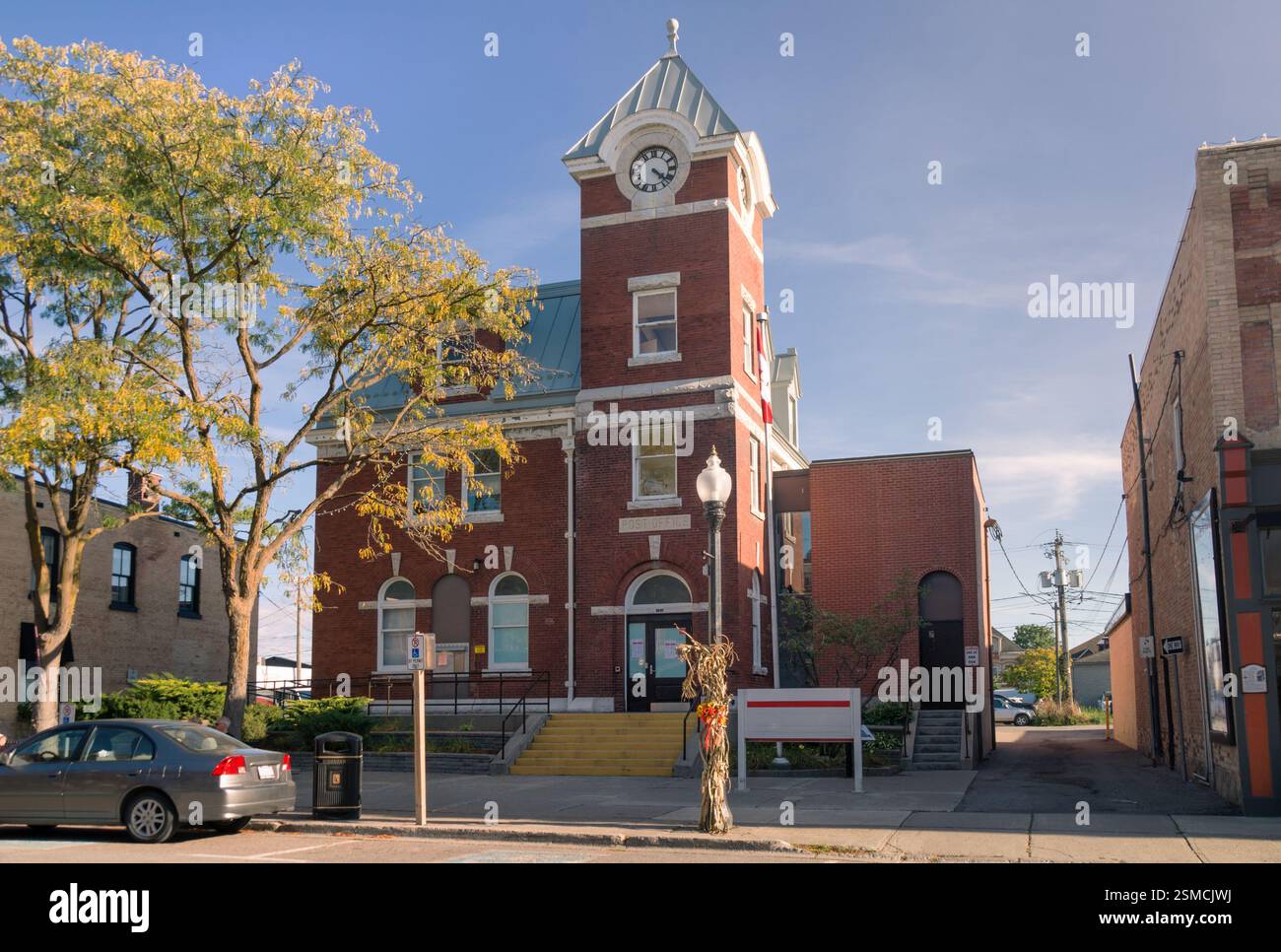 The building of Port Perry Post Office on Queen Street in the town of ...