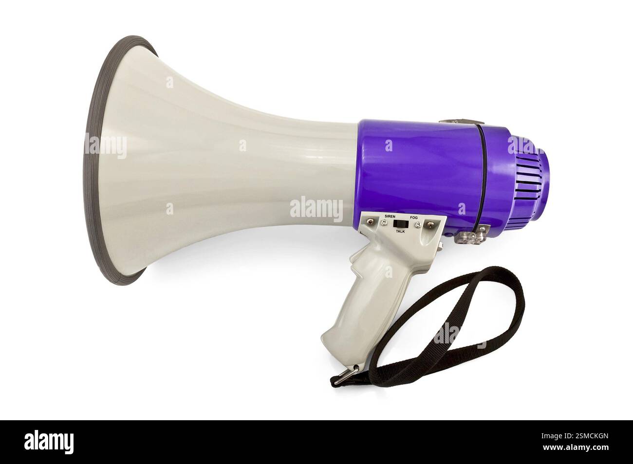 Megaphone gray and lavender color isolated on white background Stock ...